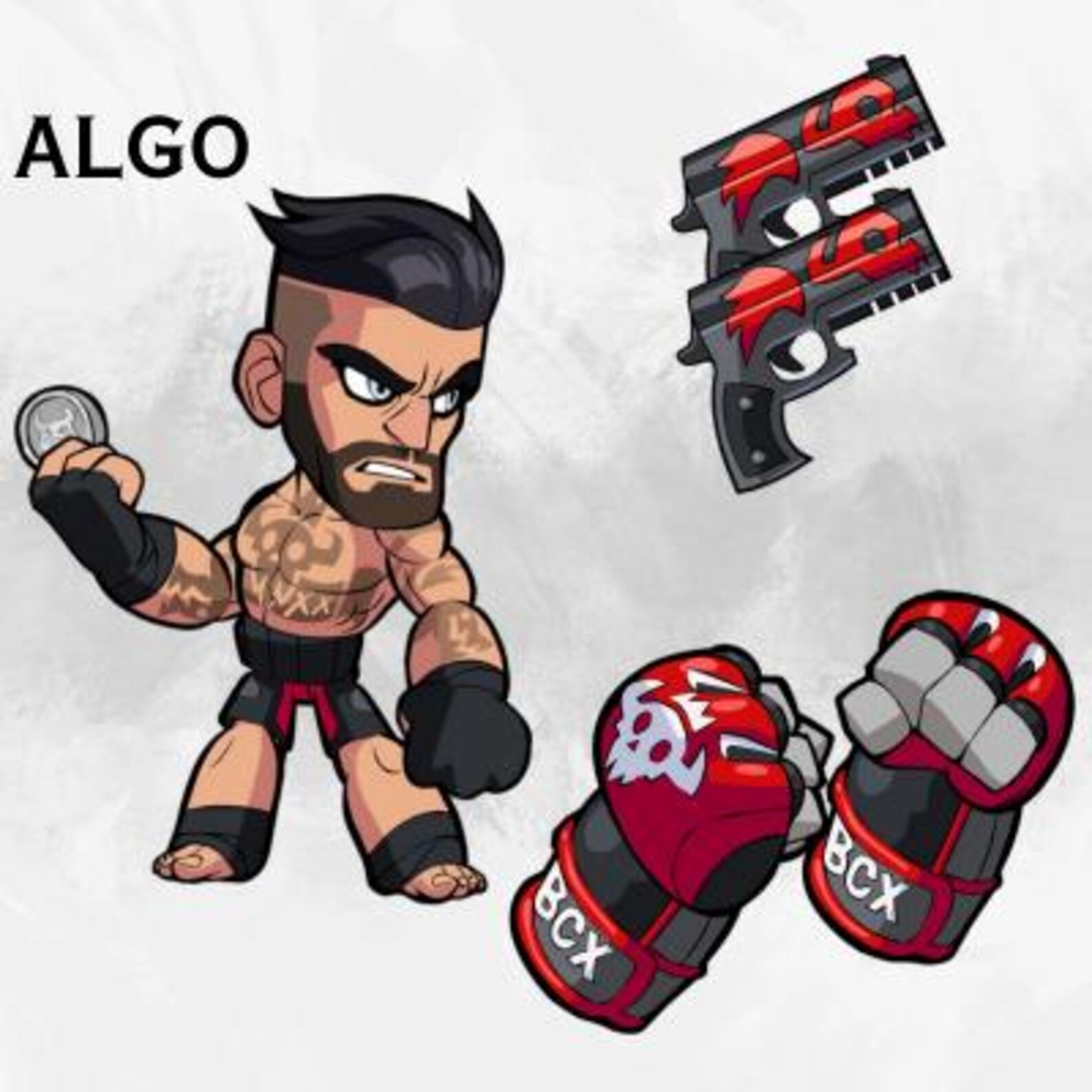 Brawlhalla Prizefighter Cross Skin Bundle Digital Code - Etsy