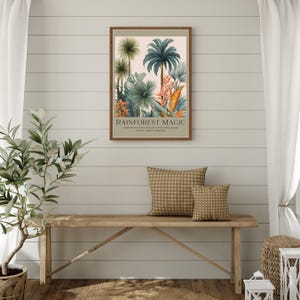 Poster Tropical "rainforest Magic„blumenpostern, Boho-blumen-wanddruck ...