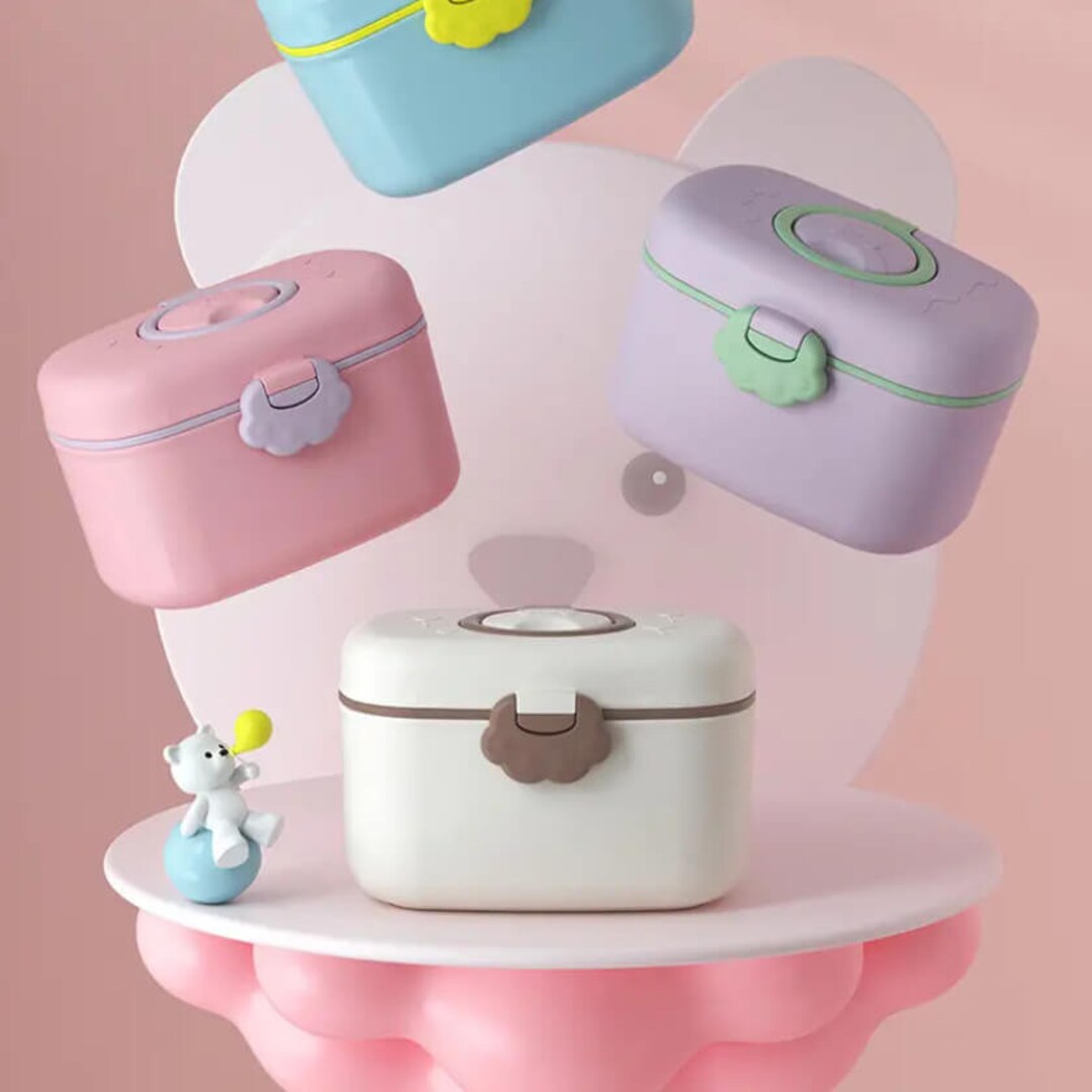 Baby Milk Powder Dispenser / Lunch Box With Scoop/spoon & Fork - Etsy