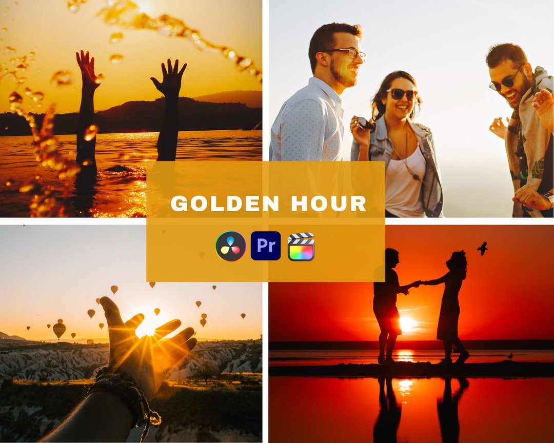 10 Golden Hour Video Luts, Handmade, Original, One-click Use, Davinci ...
