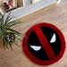 Marvel Deadpool Tufted Rug Custom Tufted Rug Tufted Comics Character ...