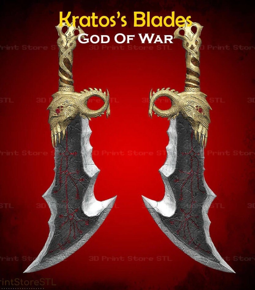 Blades of Chaos Kratos God of War - Etsy