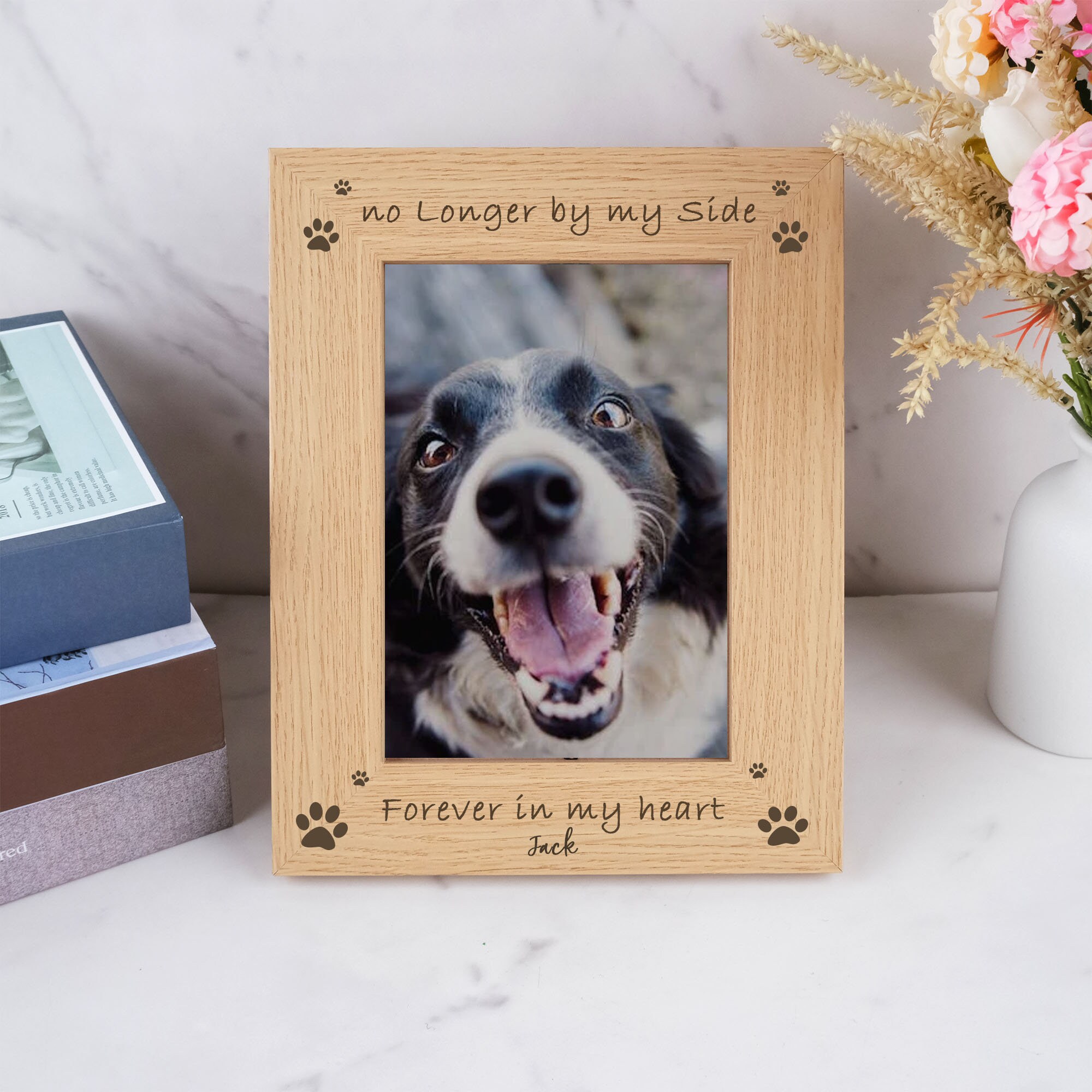 Personalised Dog Memorial Photo Frame,photo Frame Keepsake Engraved ...