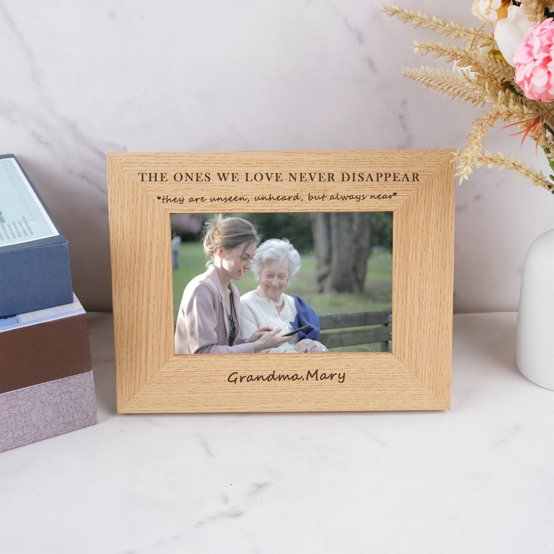 Personalised Memorial Photo Frame,wooden Grandma Photo Frame ...
