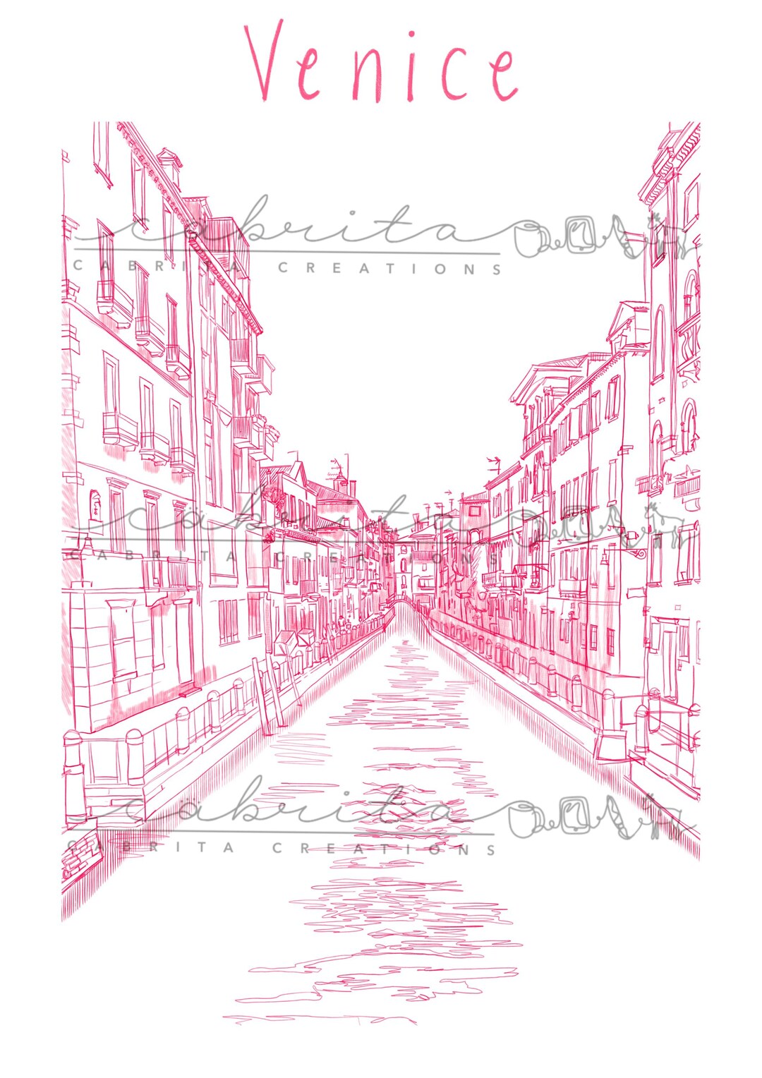 Personalised Location Drawings, Hand Drawn Digital Drawing, Favourite ...