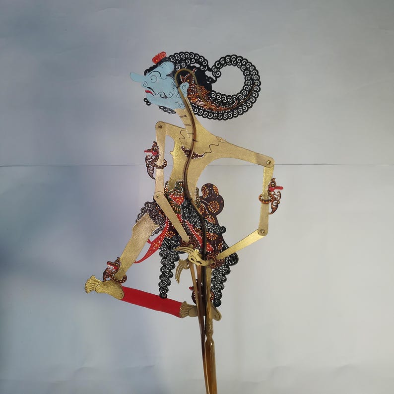 Indonesian Shadow Puppet Anatsena, Javanese Wayang Kulit, Indonesian ...