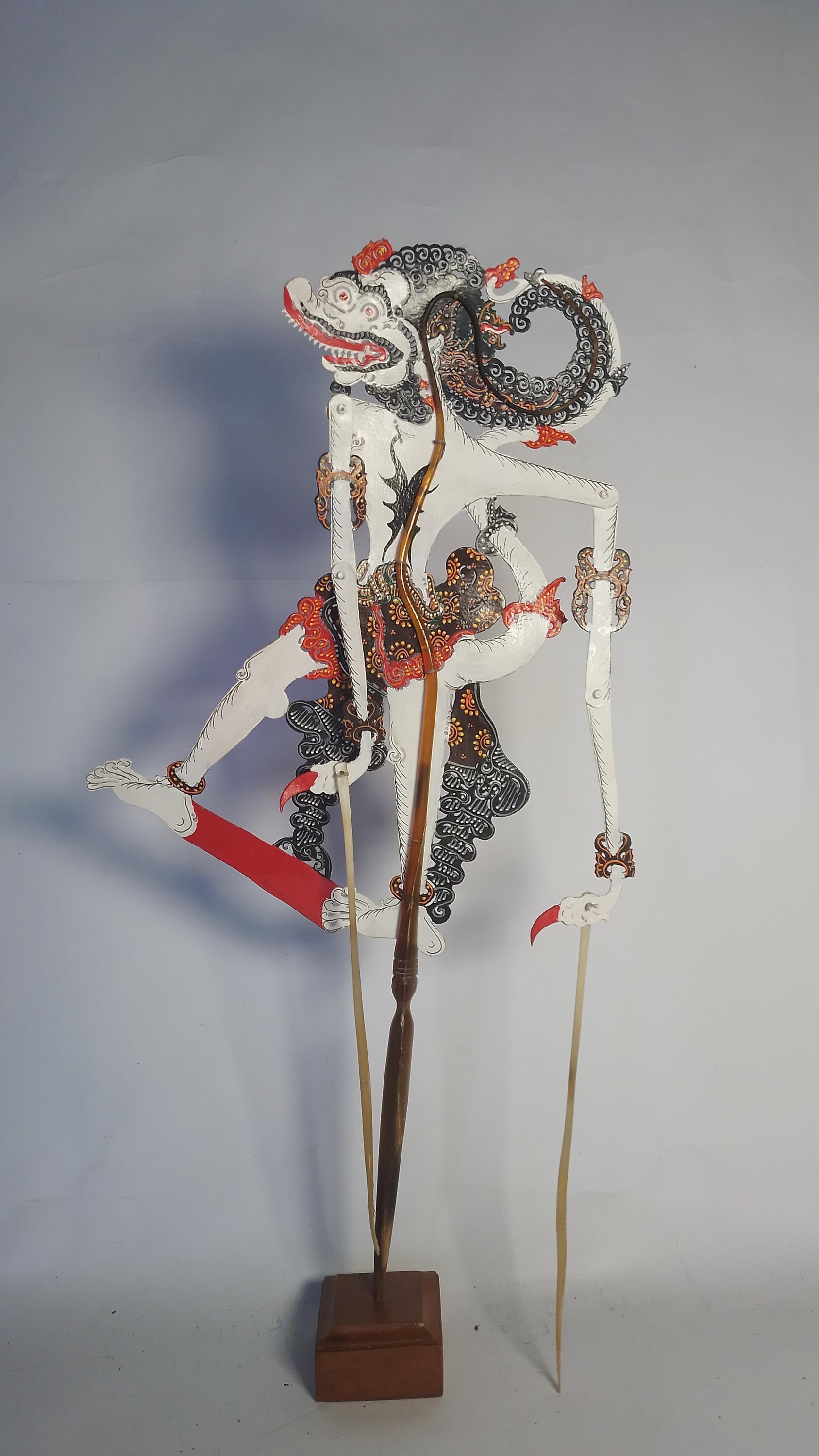 Miniature Indonesian Wayang Kulit, Javanese Shadow Puppets, Flat ...
