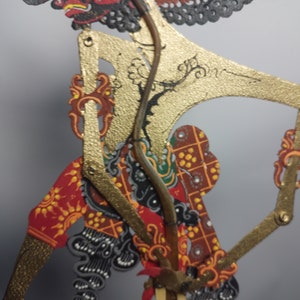 Javanese Bima Shadow Puppet: Buffalo Leather Wayang Kulit - Etsy