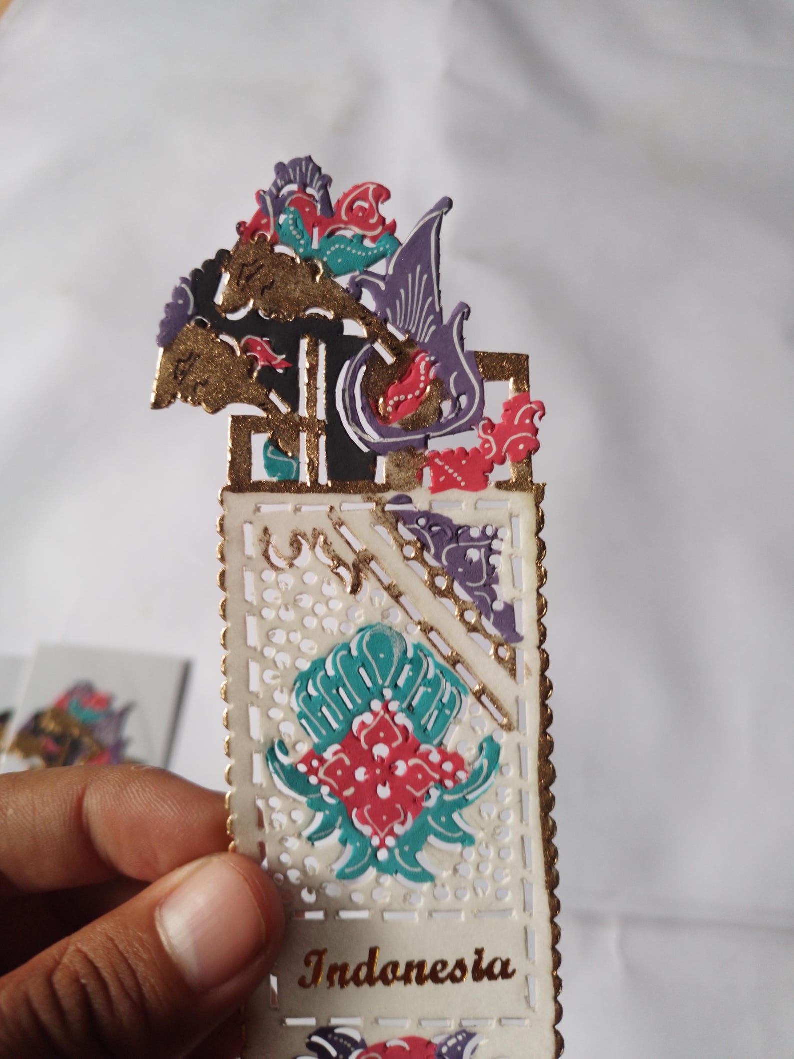 5 Pcs Bookmark Indonesian Wayang Kulit, Bookmark Javanese Wayang, Flat ...