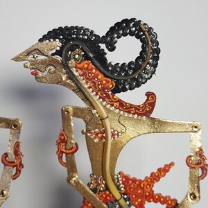 Miniature Indonesian Wayang Kulit, Javanese Shadow Puppets, Flat ...