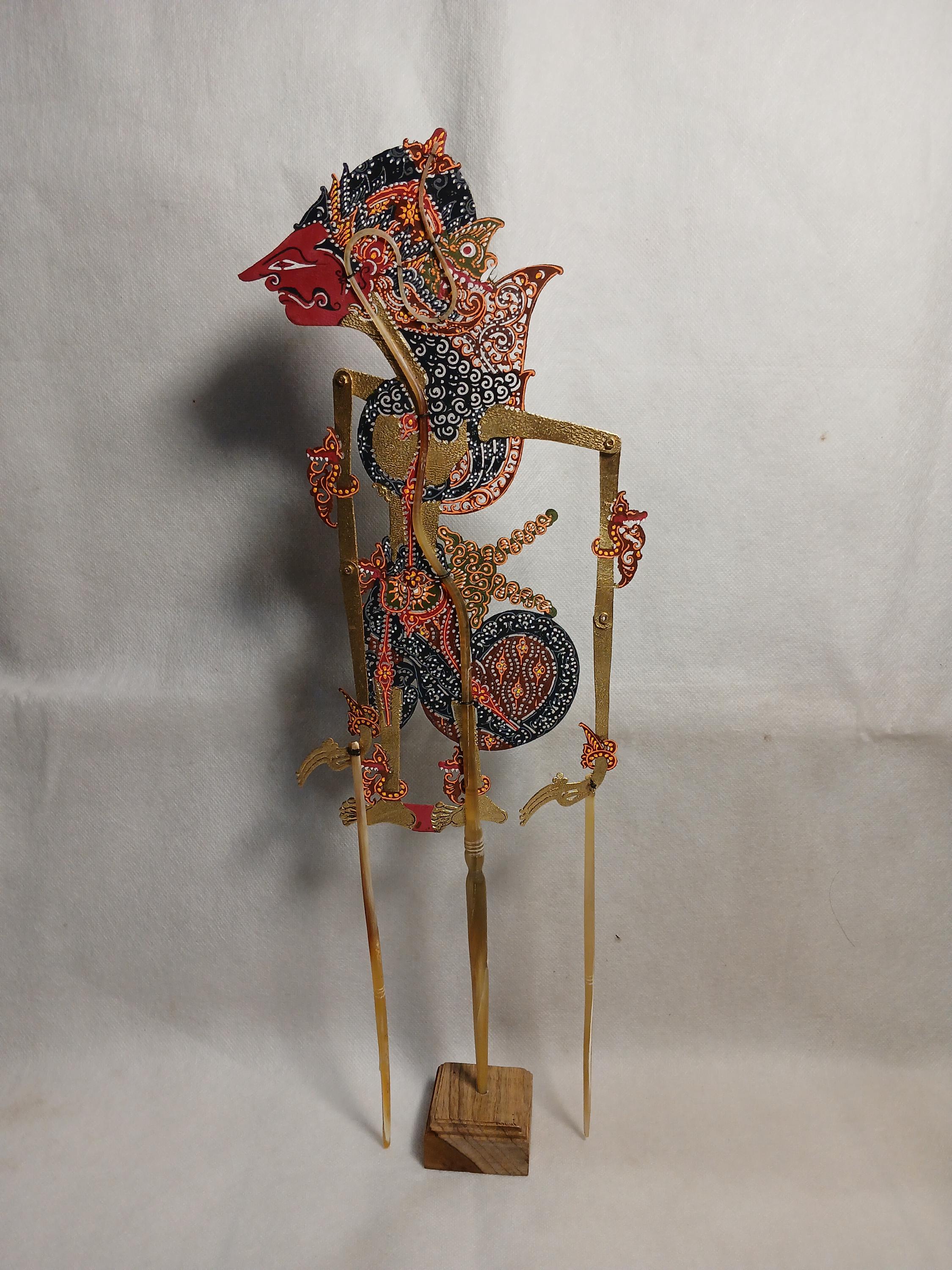 Miniature Indonesian Wayang Kulit, Javanese Shadow Puppets, Flat ...