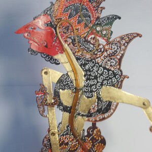 Miniature Indonesian Wayang Kulit, Javanese Shadow Puppets, Flat ...