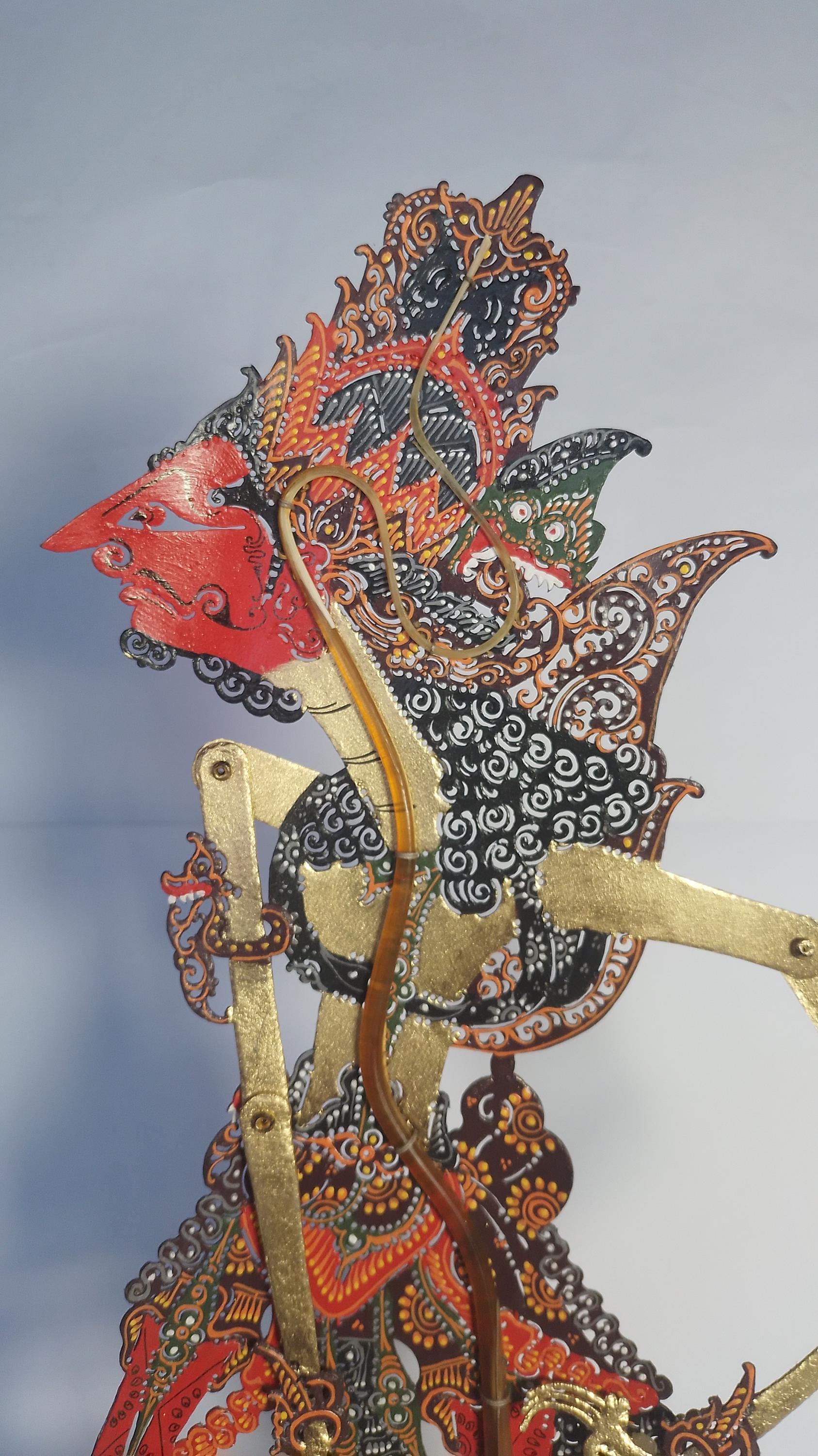 Miniature Indonesian Wayang Kulit, Javanese Shadow Puppets, Flat ...
