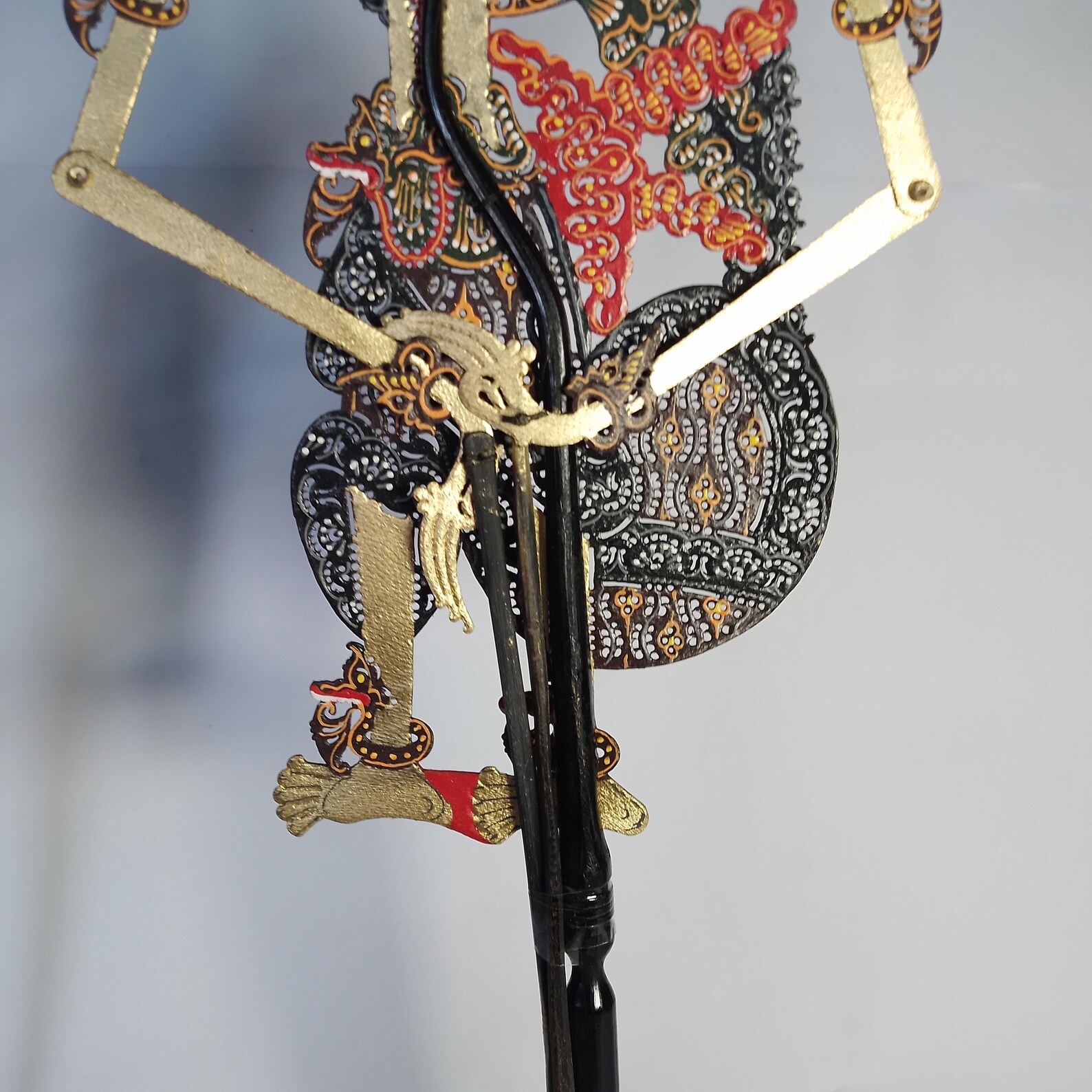 Miniature Indonesian Wayang Kulit, Javanese Shadow Puppets, Flat ...
