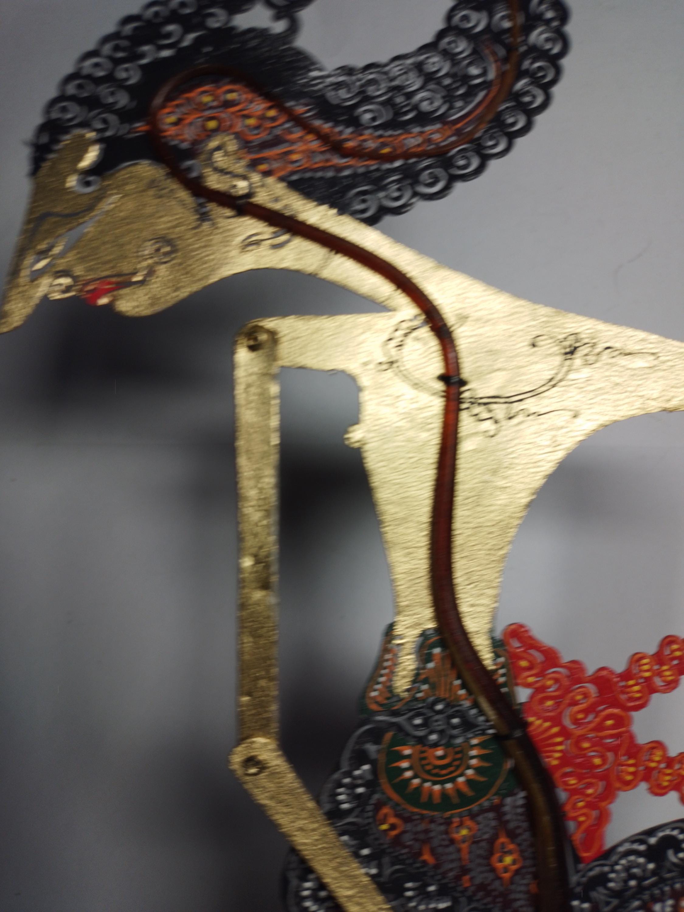 Miniature Indonesian Wayang Kulit, Javanese Shadow Puppets, Flat ...