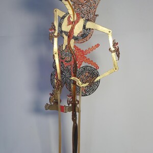 Miniature Indonesian Wayang Kulit, Javanese Shadow Puppet,flat Leather ...