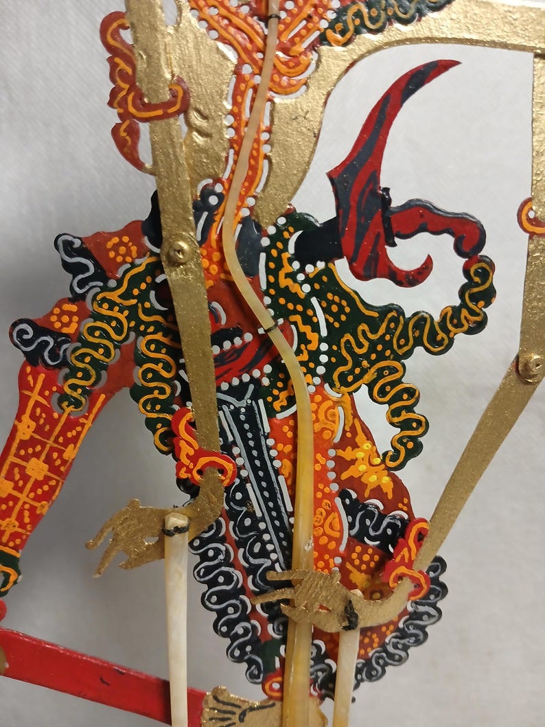 Indoneisan Shadow Puppet Cakil, Javanese Wayang Kulit, Indonesian ...