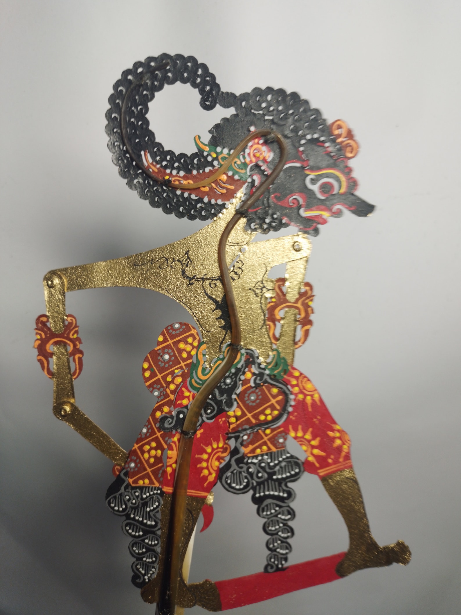 Indonesian Shadow Puppet Bima, Javanese Wayang Kulit, Indonesian Wayang ...