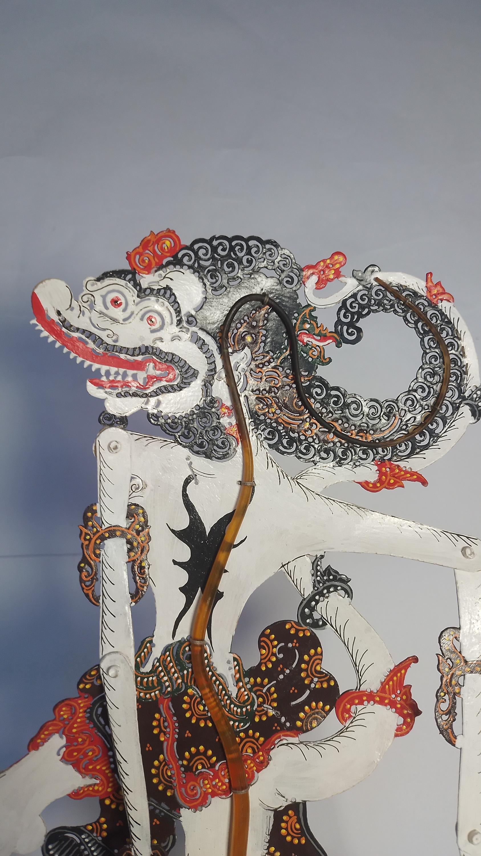 Miniature Indonesian Wayang Kulit, Javanese Shadow Puppets, Flat ...