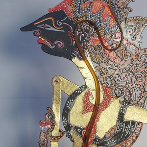 Miniature Indonesian Wayang Kulit, Javanese Shadow Puppet,flat Leather ...