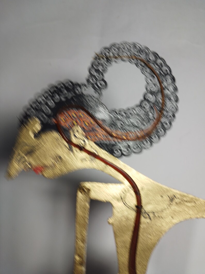 Miniature Indonesian Wayang Kulit, Javanese Shadow Puppets, Flat ...