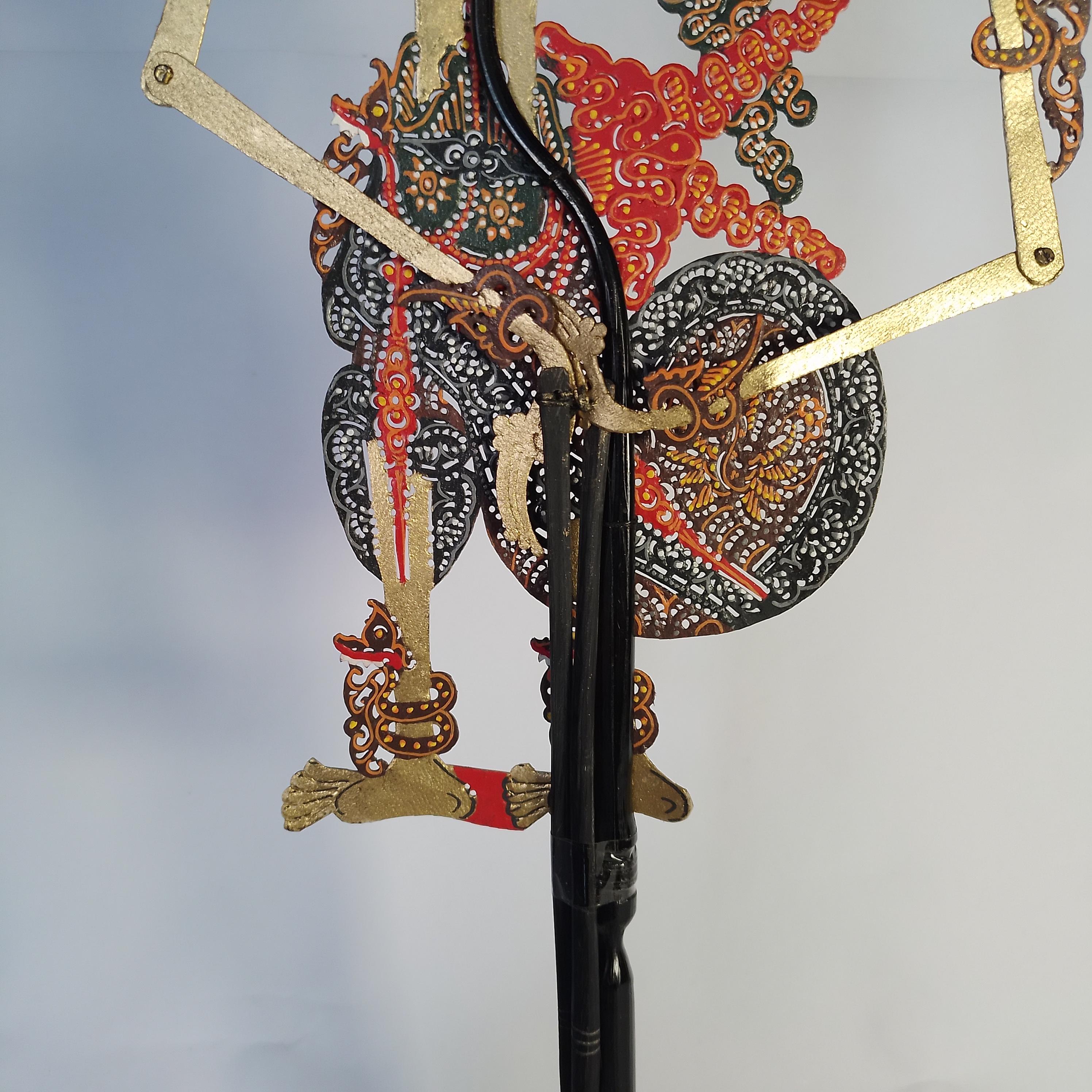 Miniature Indonesian Wayang Kulit, Javanese Shadow Puppets, Flat ...