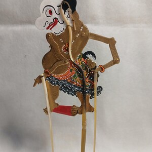 Indoneisan Shadow Puppet Gareng, Javanese Wayang Kulit, Indonesian ...