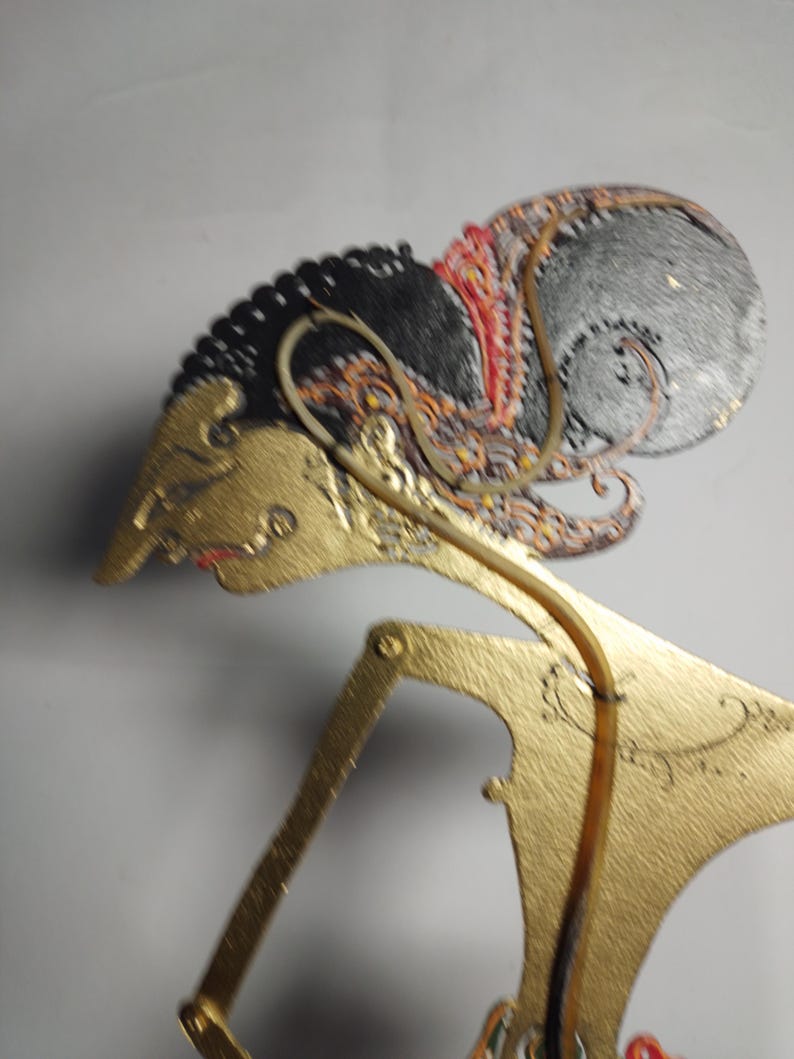 Miniature Indonesian Wayang Kulit, Javanese Shadow Puppets, Flat ...