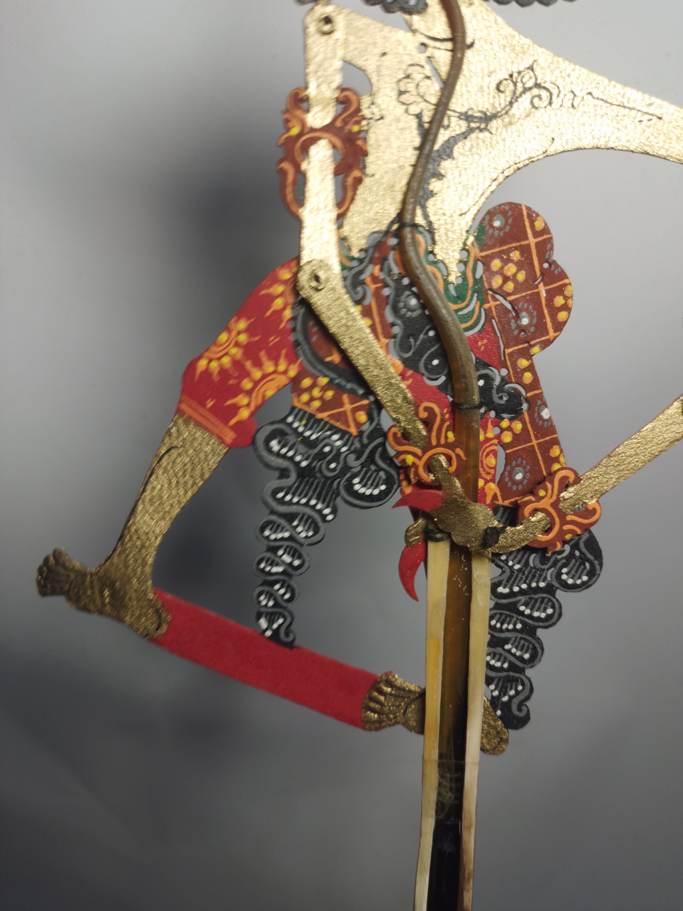 Javanese Bima Shadow Puppet: Buffalo Leather Wayang Kulit - Etsy