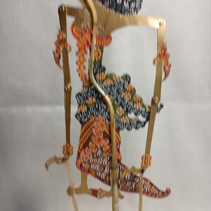 Miniature Indonesian Wayang Kulit, Javanese Shadow Puppets, Flat ...