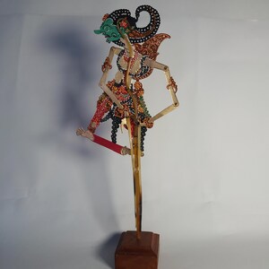 Miniature Indonesian Wayang Kulit, Javanese Shadow Puppets, Flat ...