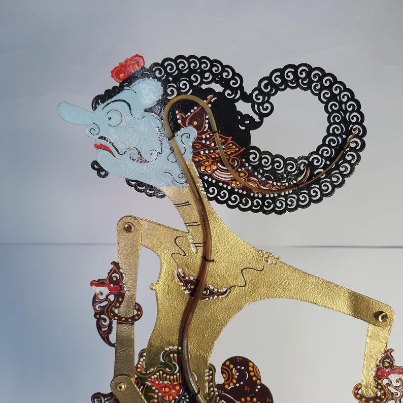 Indonesian Shadow Puppet Anatsena, Javanese Wayang Kulit, Indonesian ...