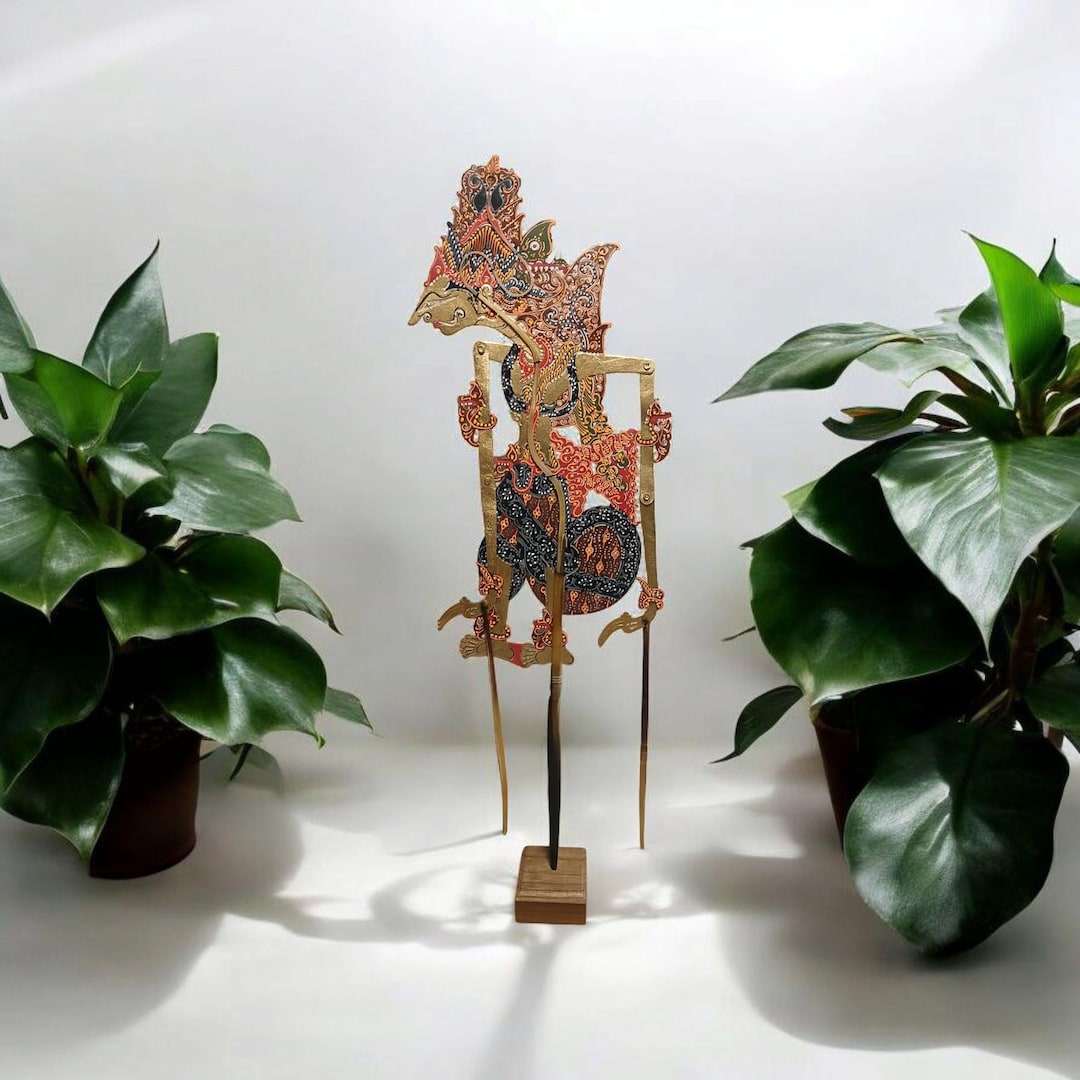 Miniature Indonesian Wayang Kulit, Javanese Shadow Puppets, Flat ...