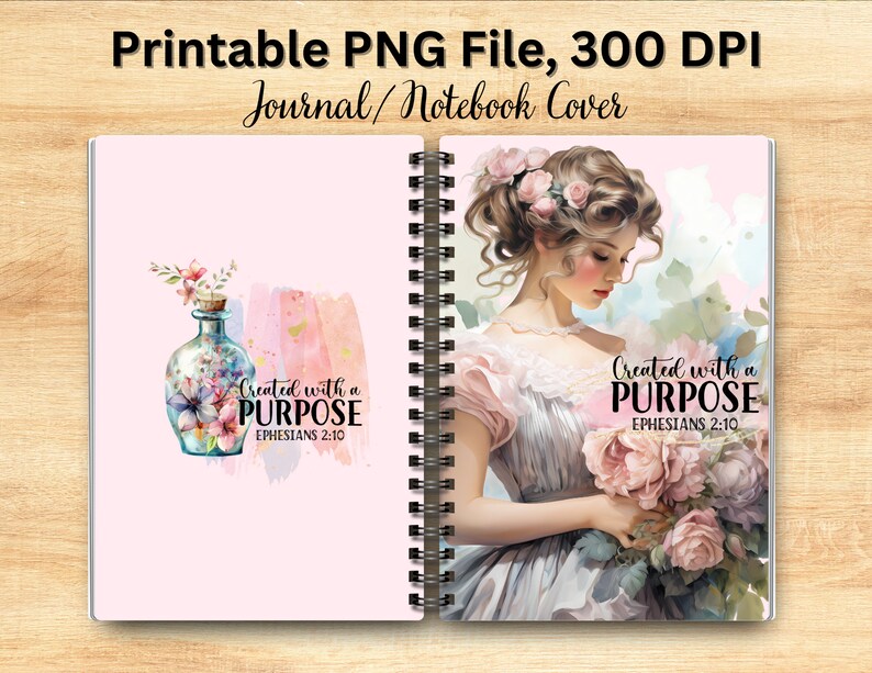 Printable Journal Cover Design, Notebook, Digital Instant Download, PNG ...