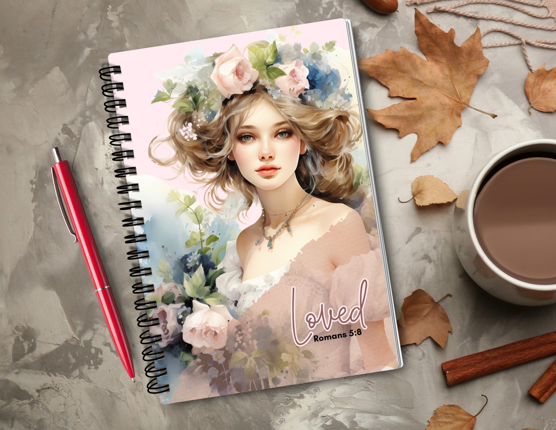 Christian Printable Journal Cover Design Notebook Planner Positive ...