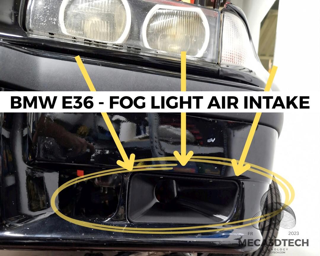 BMW E36 PART – Brake Air Intakes for Fog Lights V2 (pair) - Etsy
