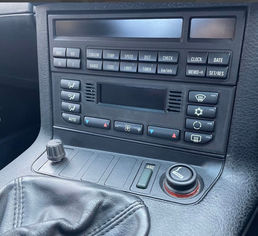 BMW E36 Air Conditioning Module Plate / Double DIN Conversion - Etsy UK