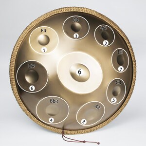 Handpan Drum for 9 Note Golden Stainless Steel Dminor - Etsy