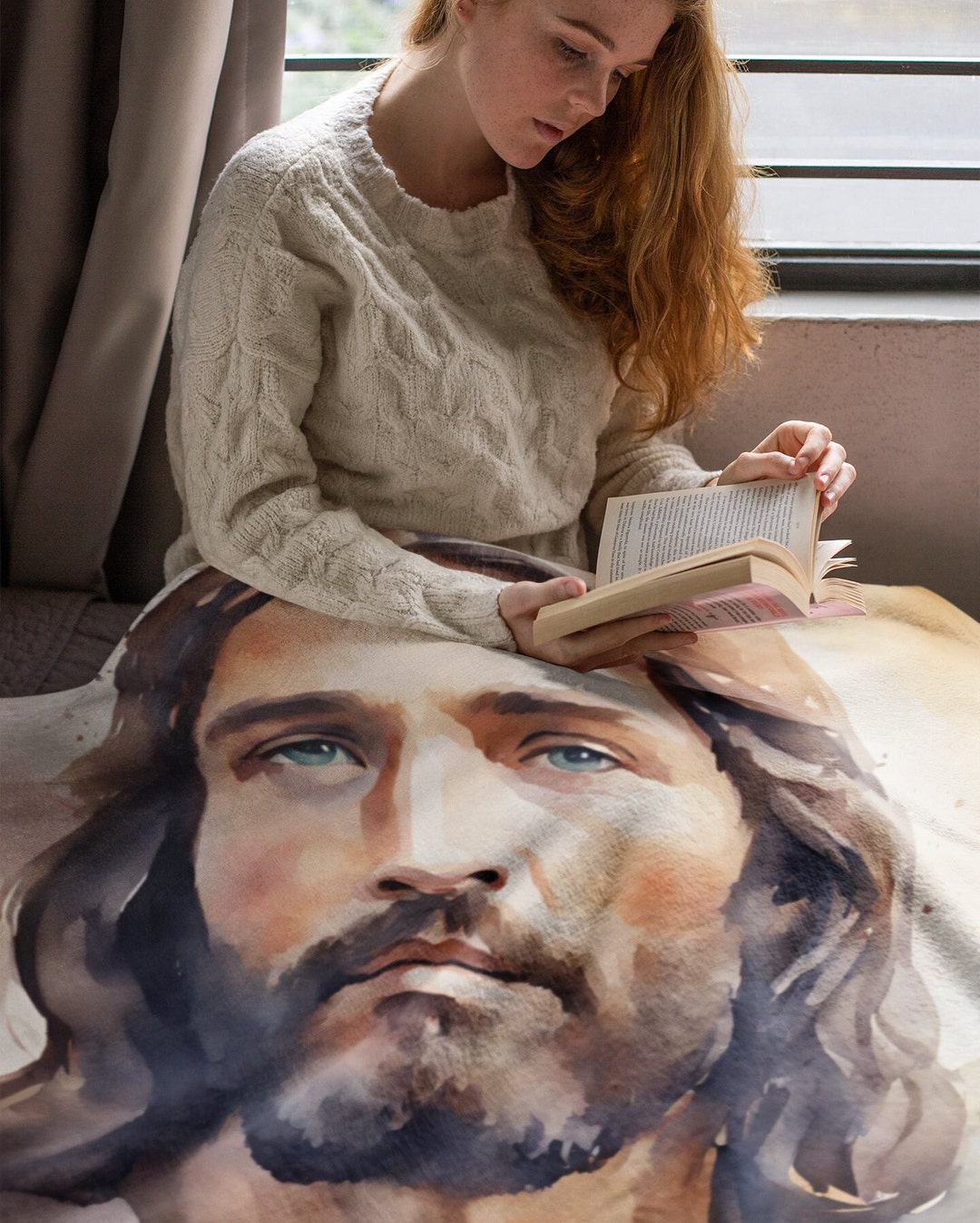 Divine Comfort: 'JESUS Always With You' Soft Polyester Blanket - Etsy