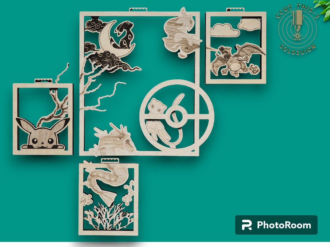 Laser Cut File Action Pictures Pokemon, Xcs, Svg, to Give Away or as ...
