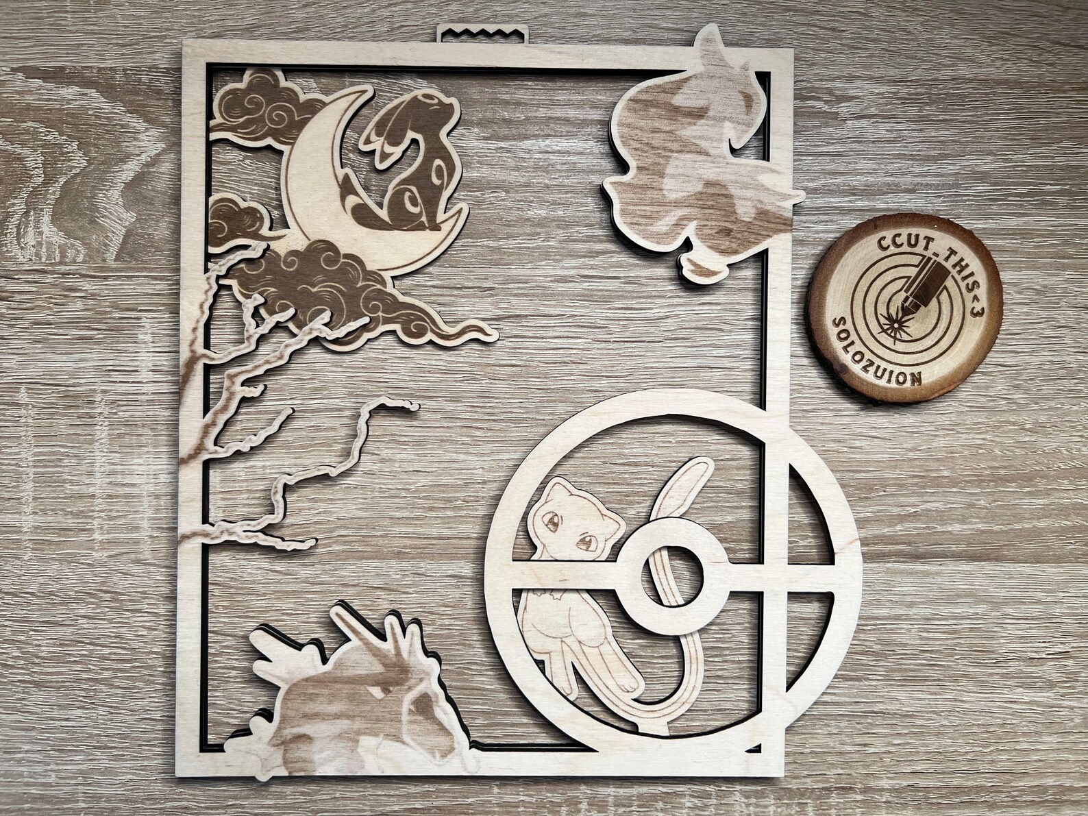 Laser Cut File Action Pictures Pokemon, Xcs, Svg, to Give Away or as ...
