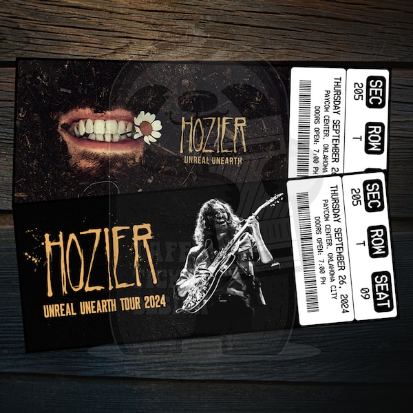 Hozier Unreal Unearth Tour 2024 - Etsy