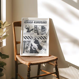 Bleach Ichigo Kurosaki Manga Poster, Anime Poster Wall Decor Print. - Etsy