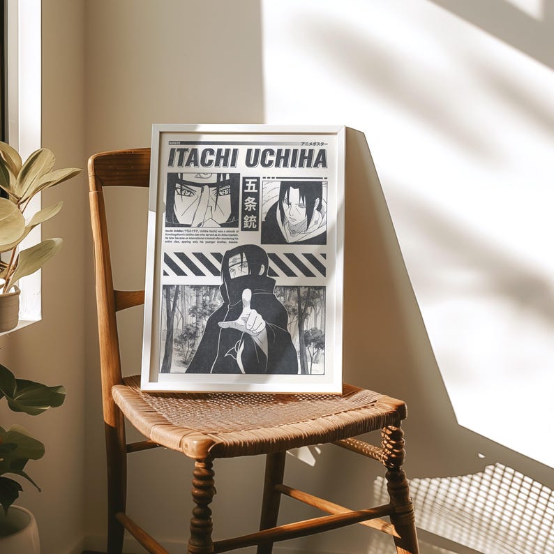 Itachi Uchiha Manga Poster, Anime High Quality Digital Print. - Etsy