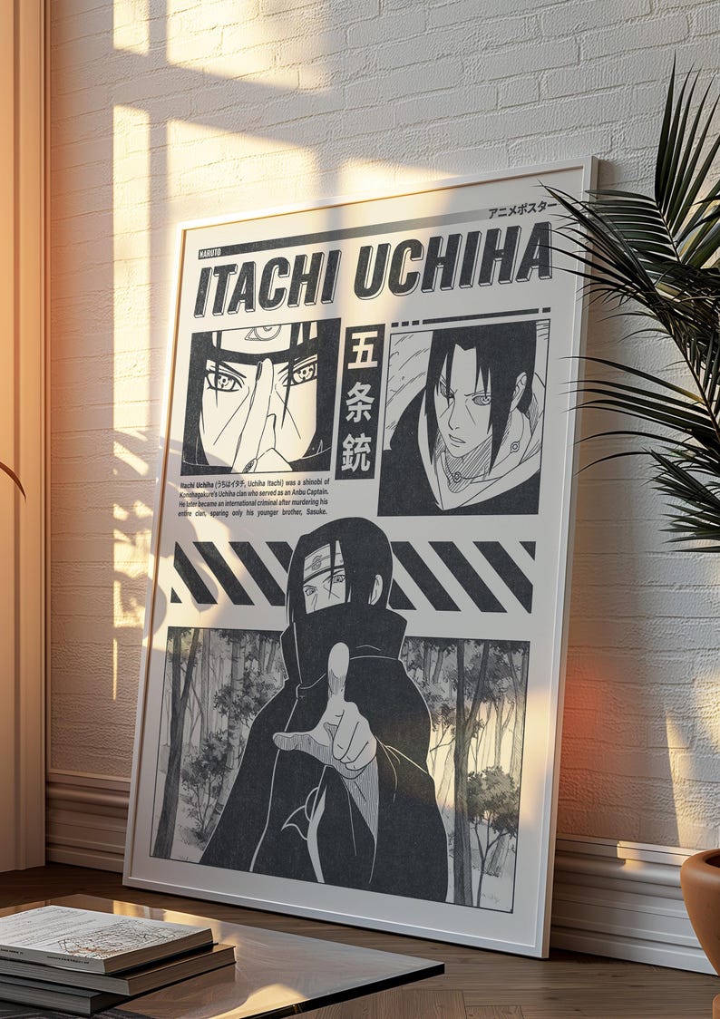 Itachi Uchiha Manga Poster, Anime High Quality Digital Print. - Etsy