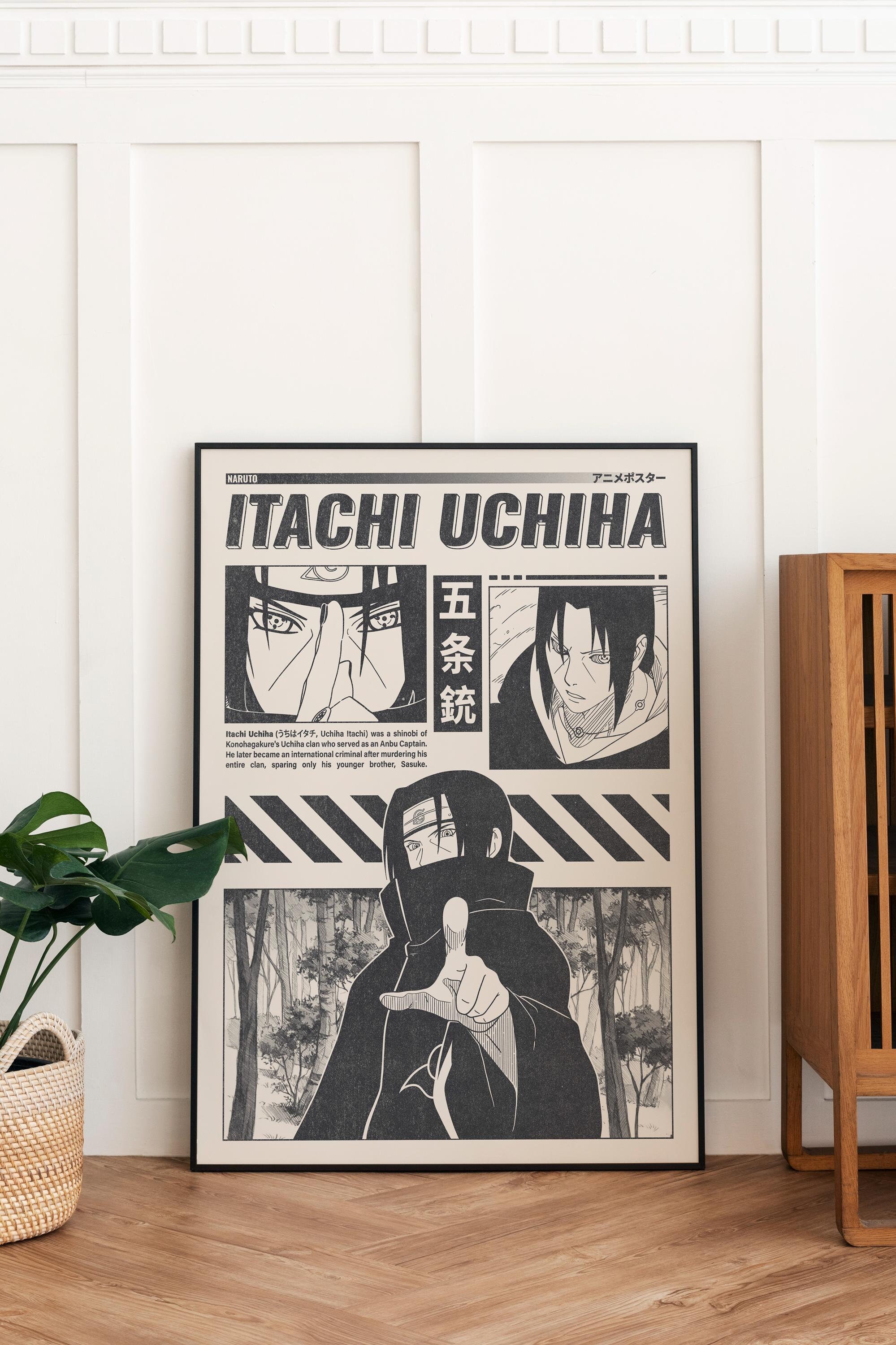 Itachi Uchiha Manga Poster, Anime High Quality Digital Print. - Etsy