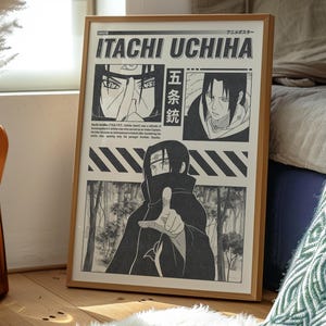 Itachi Uchiha Manga Poster, Anime High Quality Digital Print. - Etsy