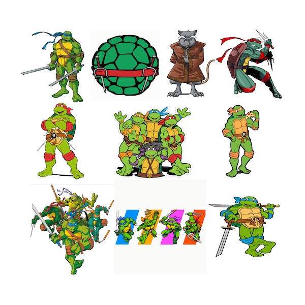 Ninja Turtle Clipart - Etsy