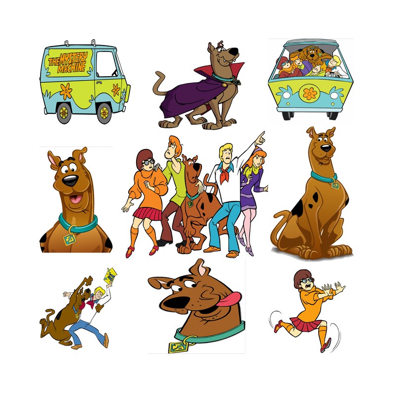 Sc-ooby Doo SVG Bundle, Cartoon PNG, Sublimation, Silhouette, Digital ...
