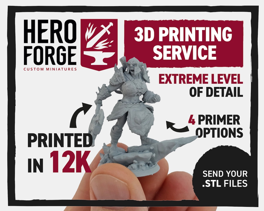 Hero Forge 3D Printing Service | Dungeons & Dragons | Dnd | Pathfinder | Bring Your TTRPG ...